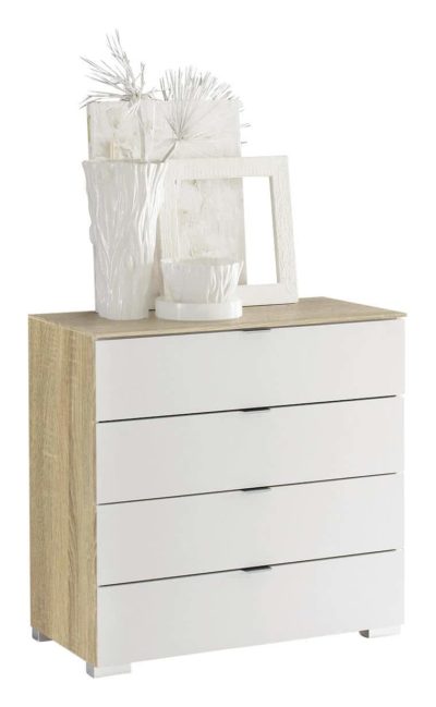 40% sparen - KOMMODE Weiß, Sonoma Eiche von MODERANO - nur 639,60 ...